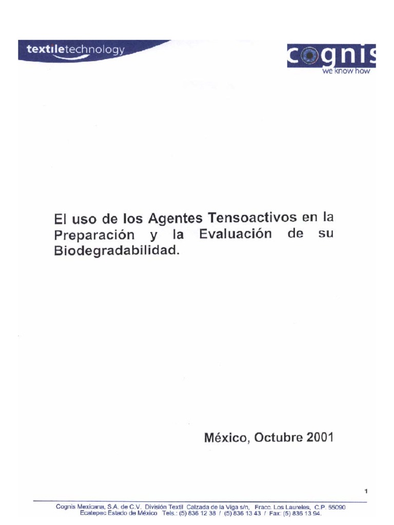 Tensoactivos Parte 4 | PDF