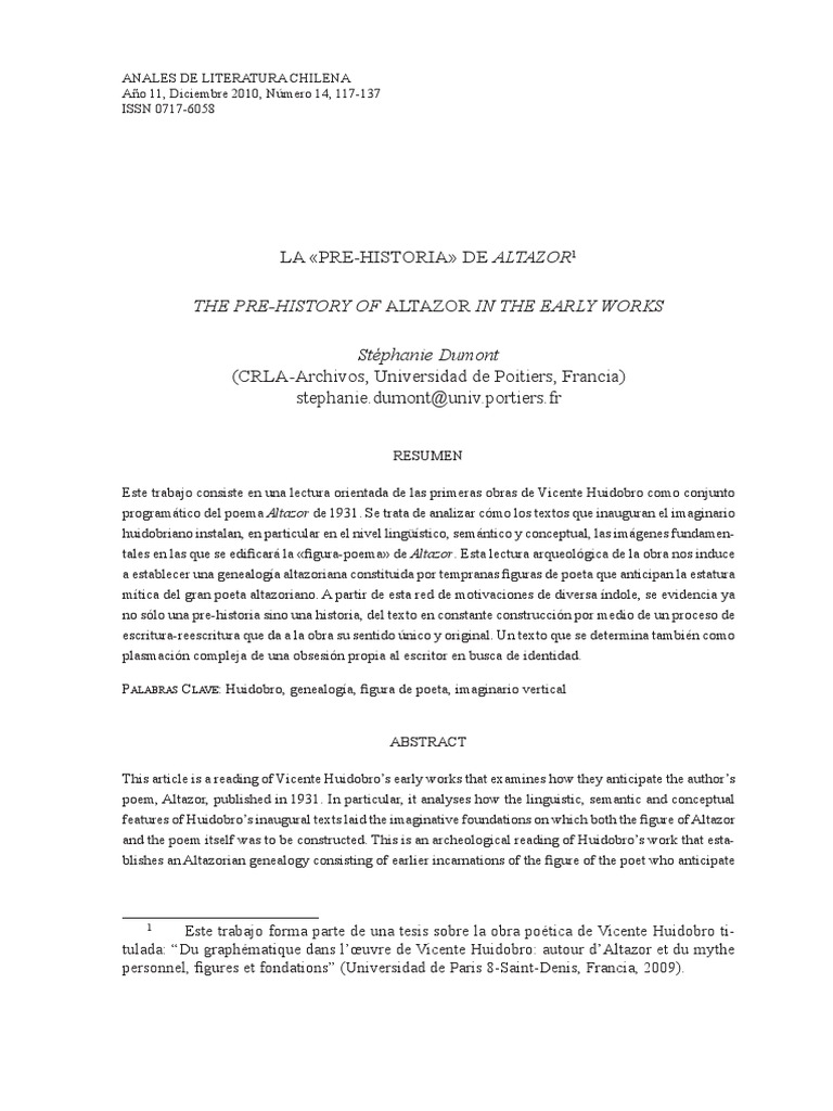 LA PRE-HISTORIA DE ALtAZoR | PDF | Poesía | Autor