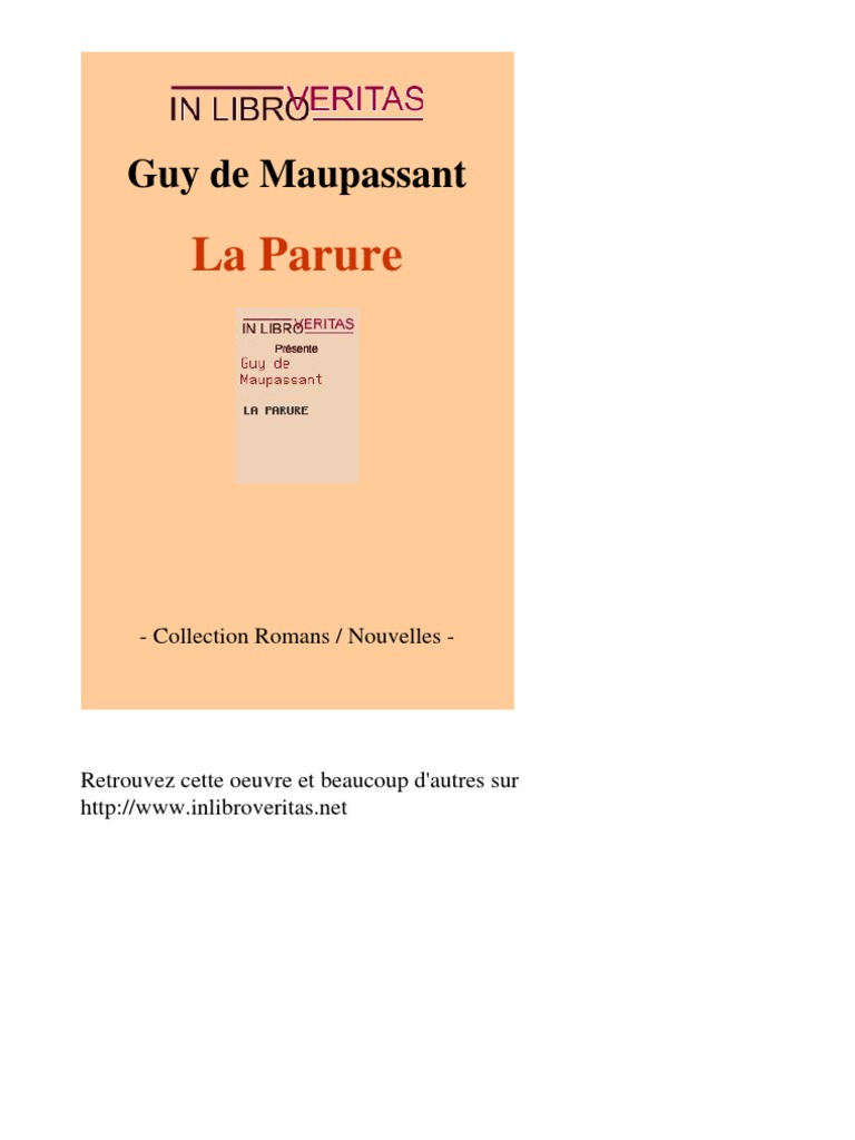 La Parure de Maupassant : Résumé et Analyse | PDF | Bijoux | Conception