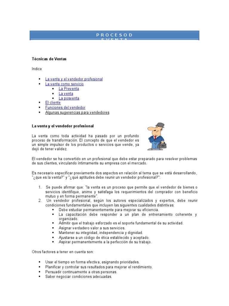 PROCESO de VENTA Preventa, Venta y Posventa