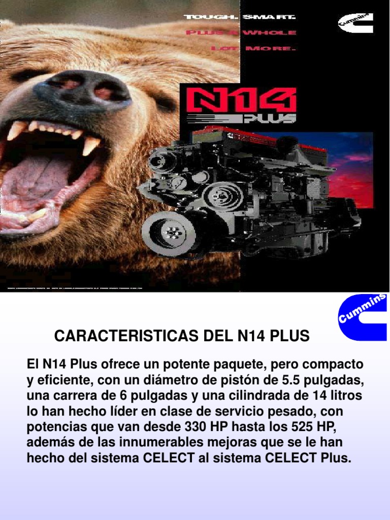 Especificaciones del Motor N14 Plus | PDF | Turbocompresor | Mercurio ...