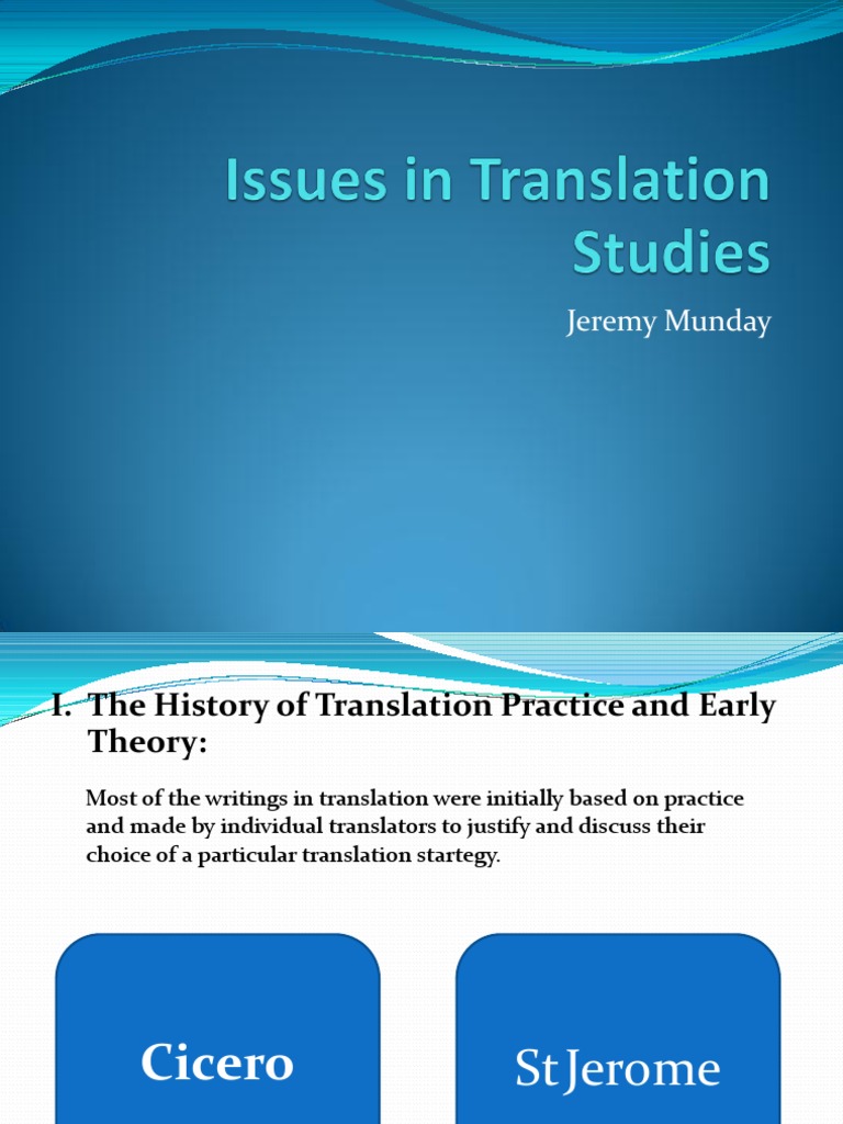 Issues in Translation Studies-PP Presentation.ppt | Translations | Bible