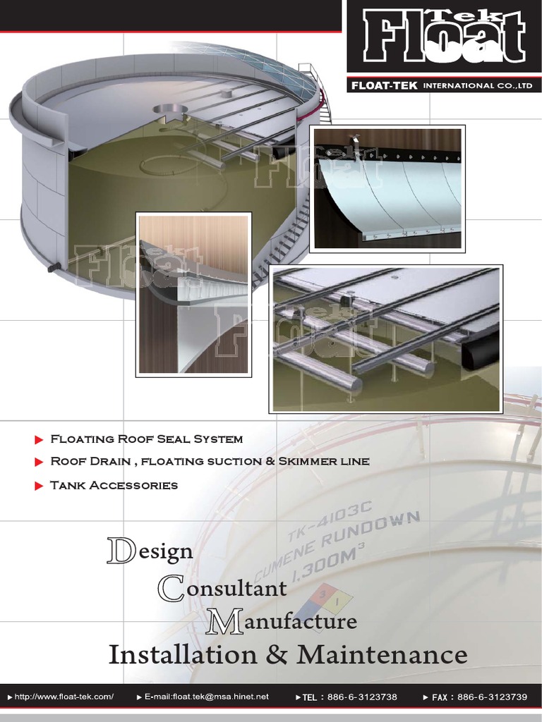 Floating Roof Seal Systems Overview | PDF | Buoyancy | Manmade Materials