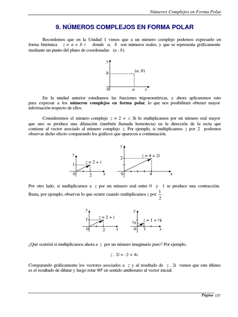 Forma Polar PDF | PDF | Número complejo | Vector Euclidiano