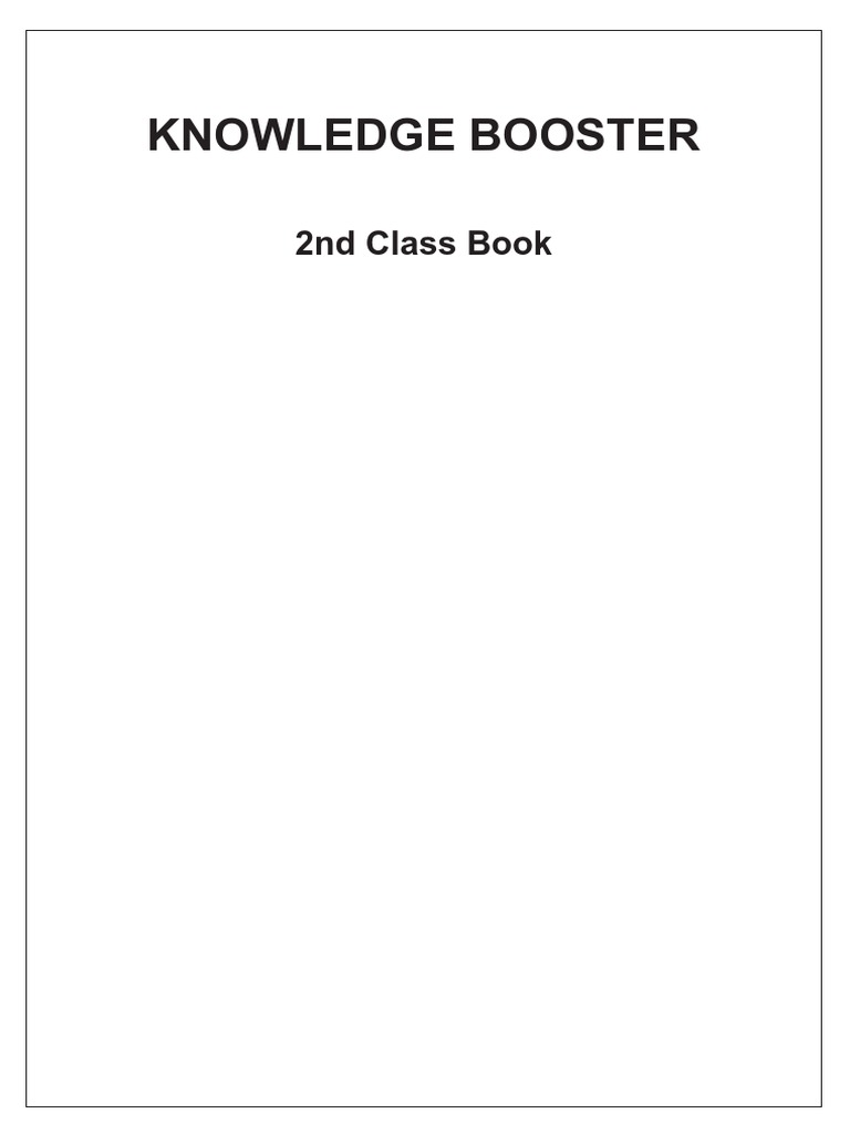 Knowledge Booster Class 2 | PDF