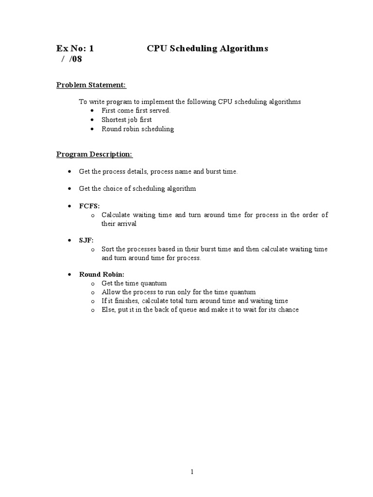 OS Lab Record - 19 | PDF | Scheduling (Computing) | Computer Engineering