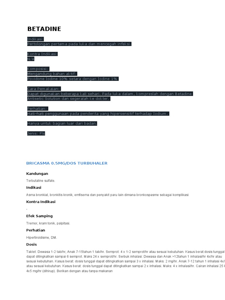 Betadine | PDF