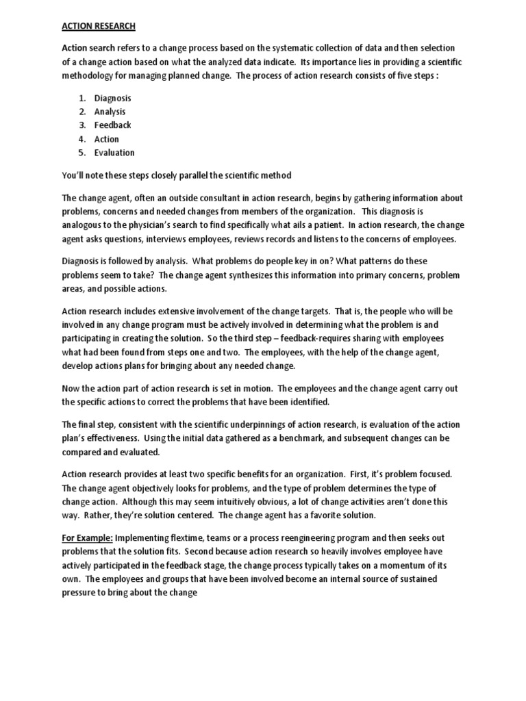 Action Research | Download Free PDF | Scientific Method | Action Research