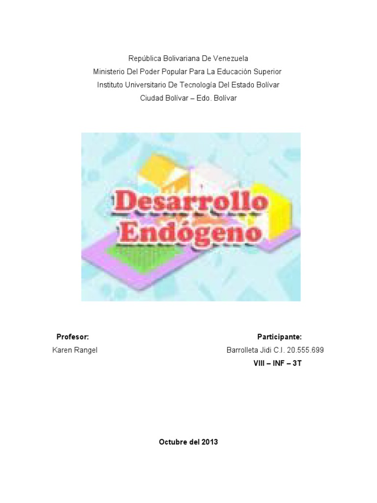 Nucleos de Desarrollo Endogeno | PDF | Comunidad | Venezuela