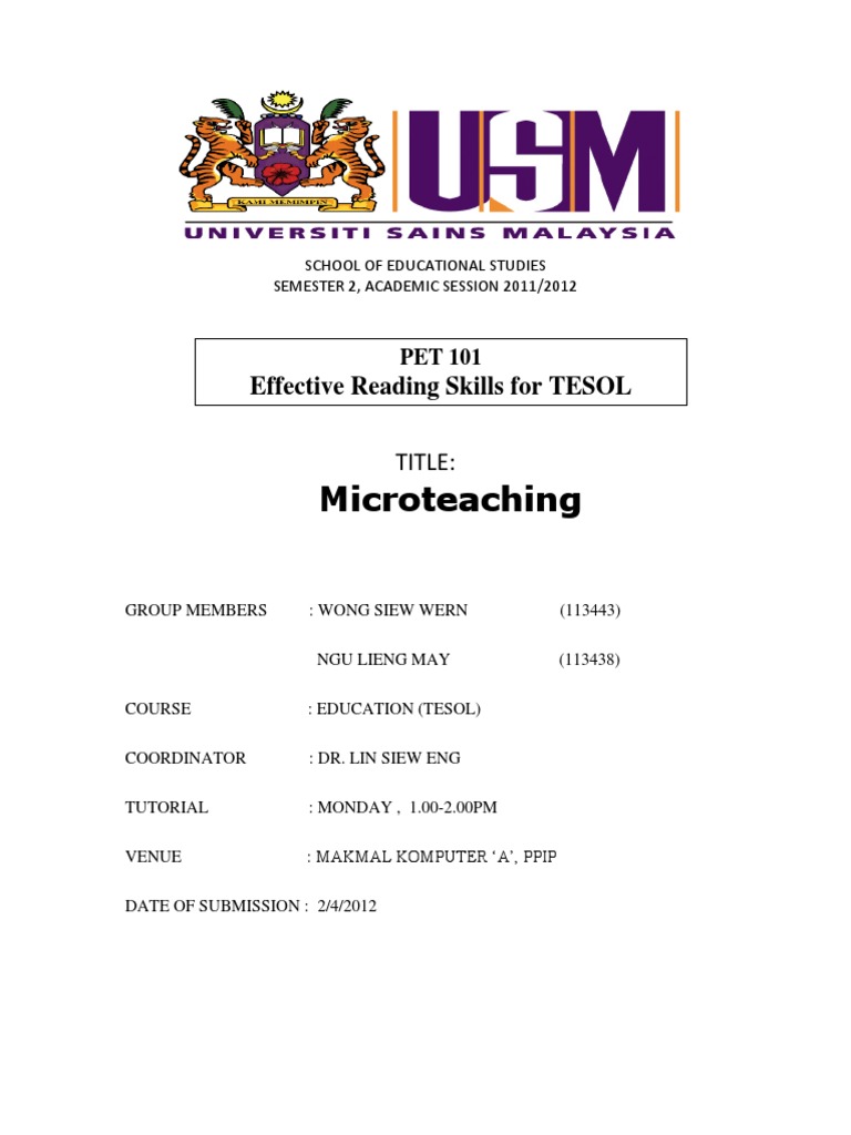 Microteaching - LESSON PLAN | PDF | Healthy Diet | Reading (Process)