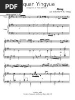 Thao Nguyen Xanh-Sad Romance Violin+Piano | PDF