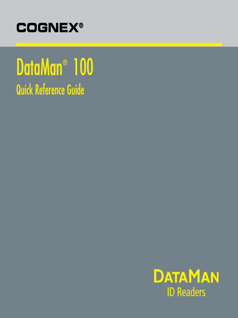 DM100 Data Man 100 Quick Reference | PDF | Usb | Electromagnetic ...