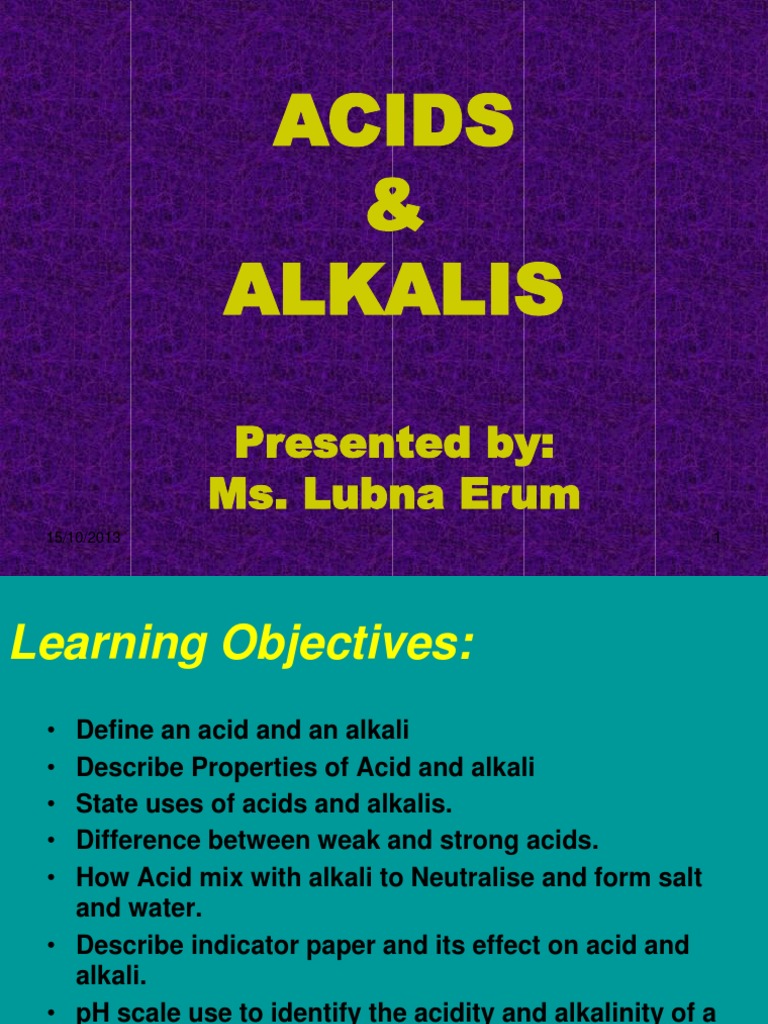 ACIDS AND ALKALIS | Acid | Hydroxide