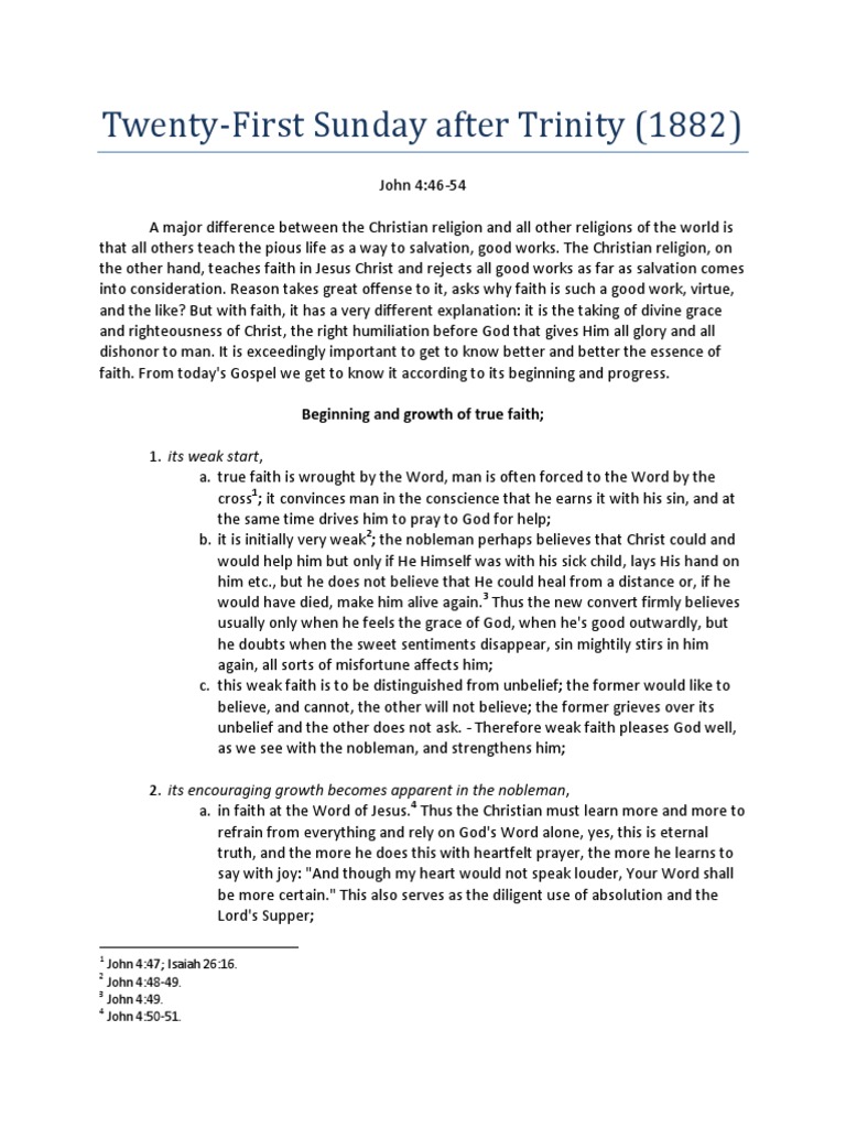 Twenty-First Sunday After Trinity (1882) | PDF | Faith | Good Works
