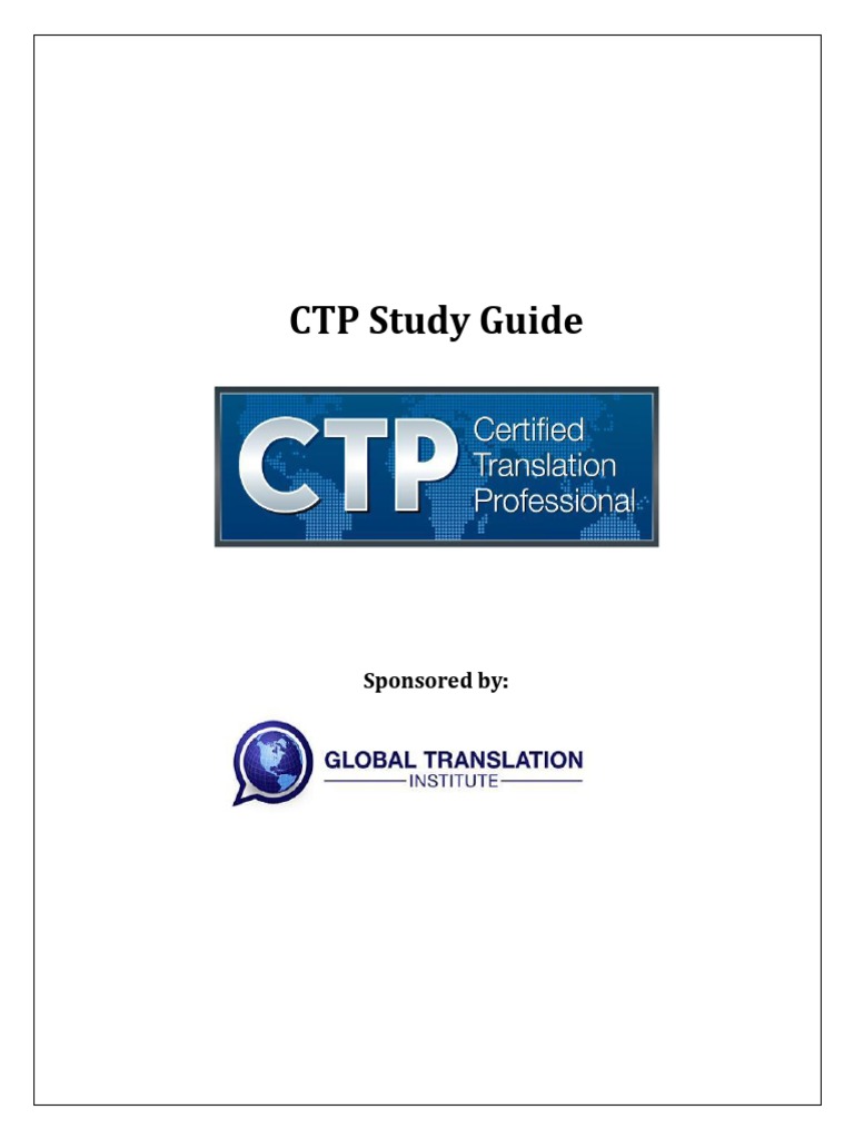 CTP Study Guide | PDF | Professional Certification | Test (Assessment)