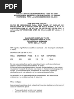 Ficha Tecnica Puristeril 340 | PDF | Hemodiálisis | Química