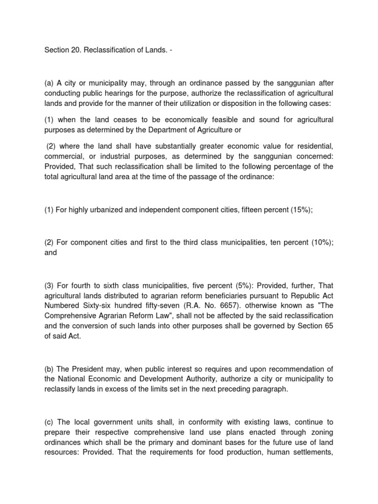 Reclassification of Lands | PDF | Executive Order | Presidents Of The ...