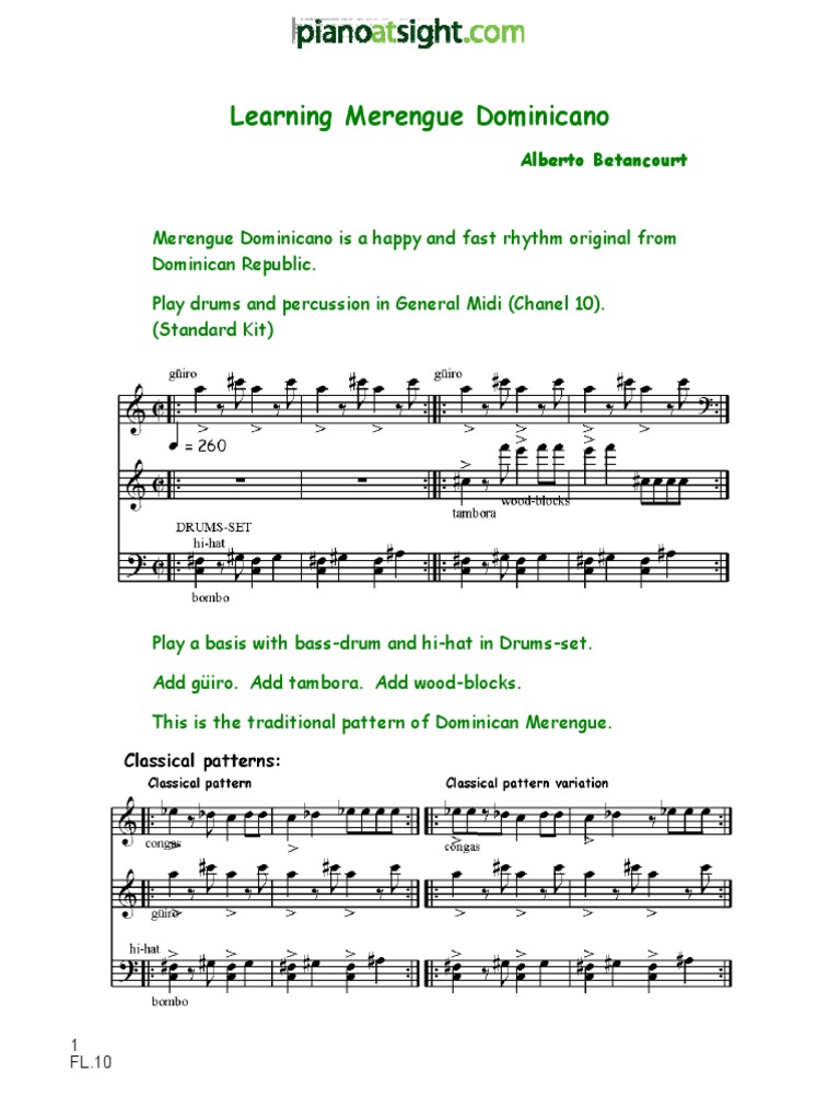 An Introduction to the Traditional Rhythmic Elements and Piano Montunos ...