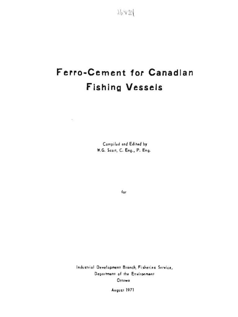 Ferro-Cement For Canadian Fishing Vessels | PDF | Strength Of Materials ...