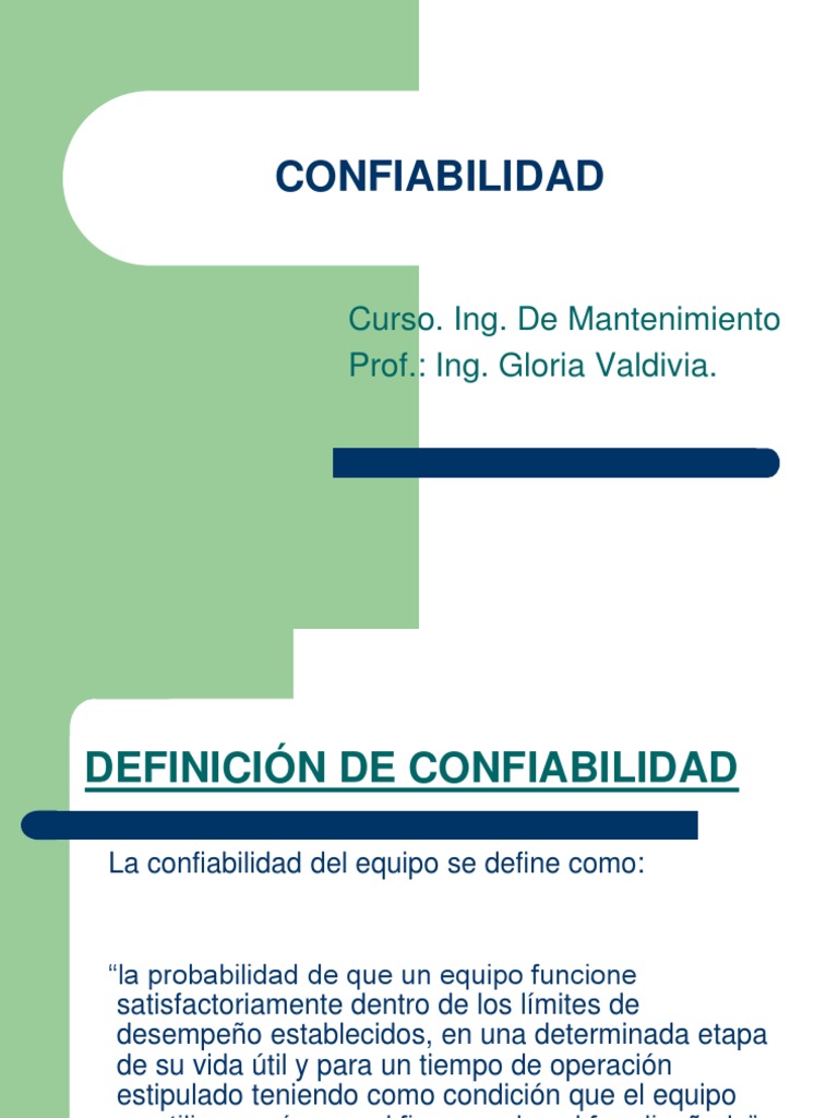 CONFIABILIDAD | Ingeniería de fiabilidad | Calidad de software
