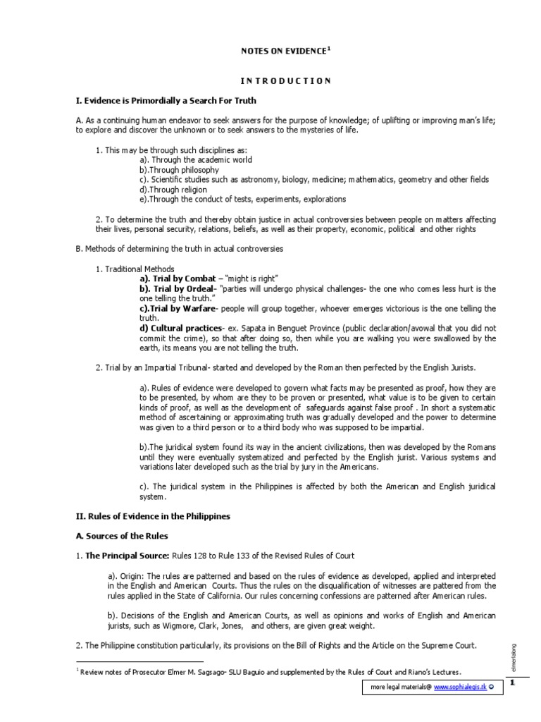 Evidence Reviewer | PDF | Evidence (Law) | Evidence