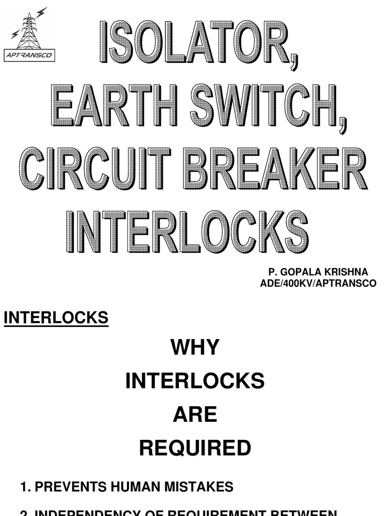 Iso Es CB Interlocks | PDF | Switch | Relay