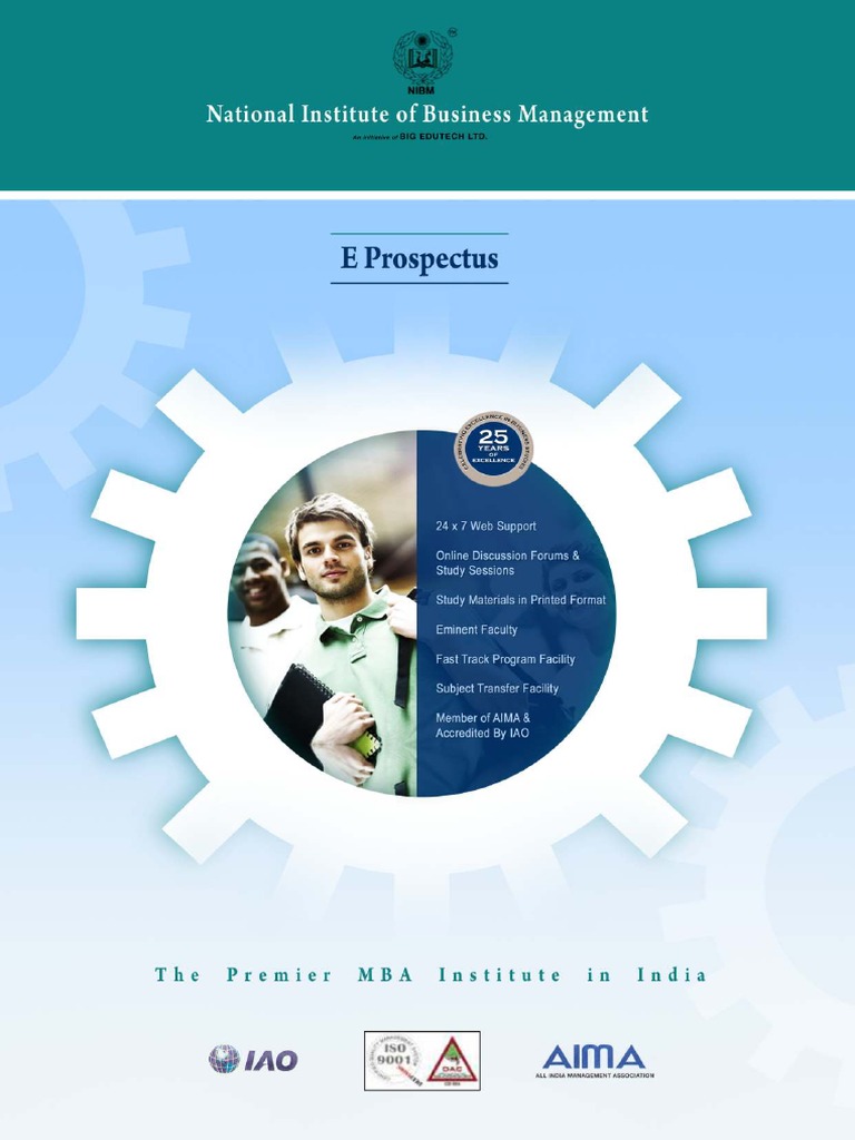 Nibm Prospectus Application Form | PDF | Master Of Business ...