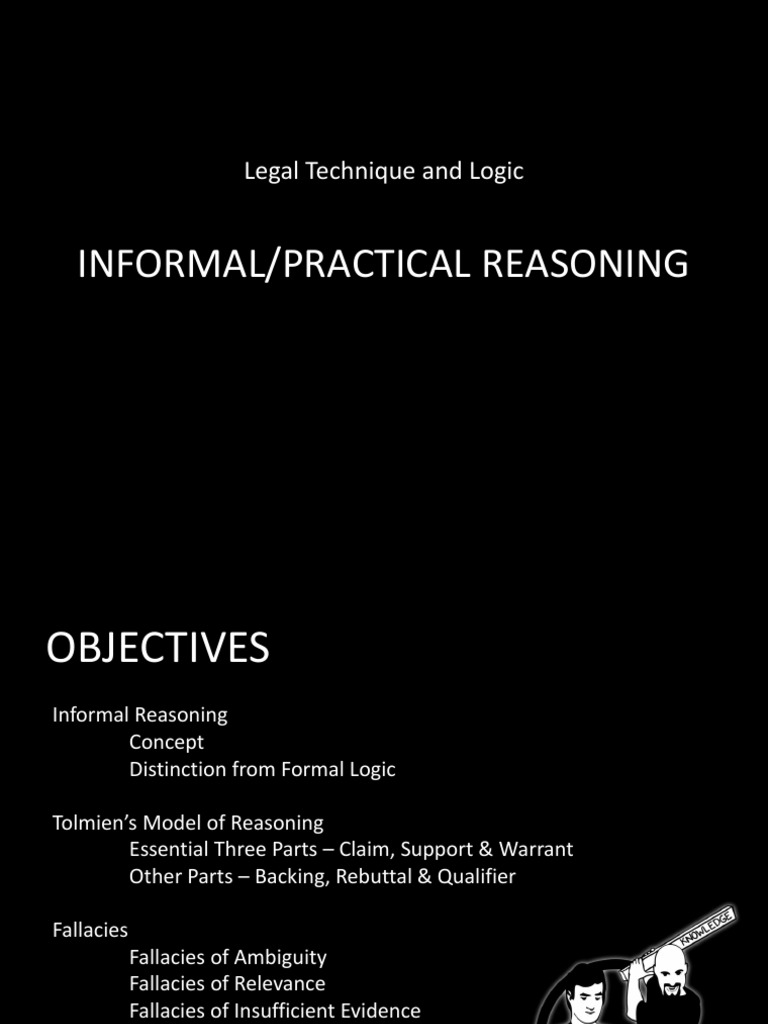Understanding Informal Logic and Reasoning | PDF | Fallacy | Argument