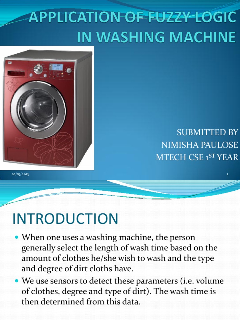 Fuzzy Logic in Washing Machines Explained | PDF | Fuzzy Logic ...