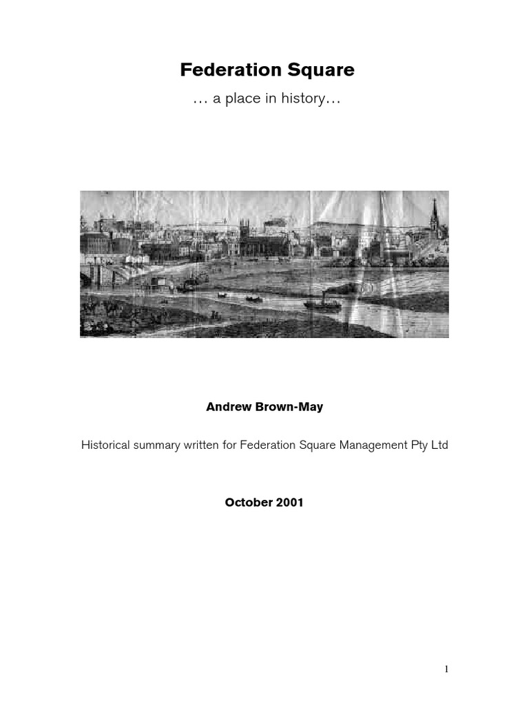 Federation Square History | PDF | Transport | Railway