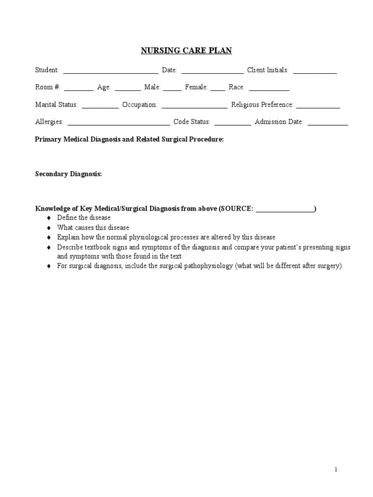 Nursing Nursing Care Plan | Download Free PDF | Medical Diagnosis | Coma