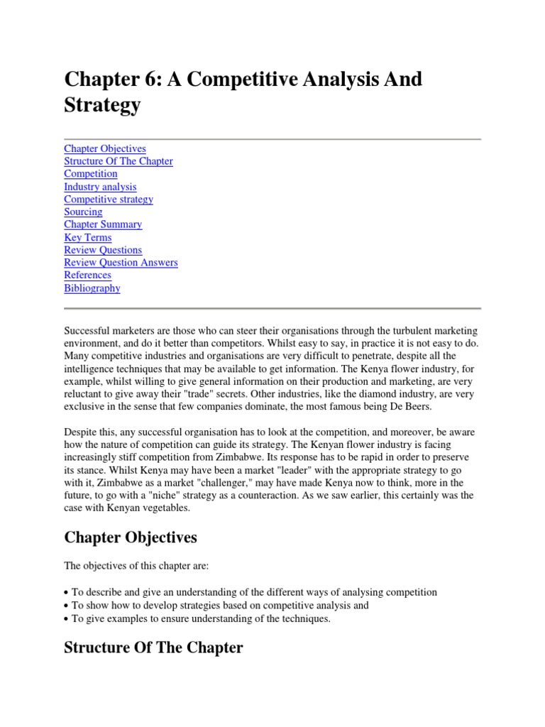 Competitive Strategy Insights | PDF | Competitive Advantage | Strategic ...