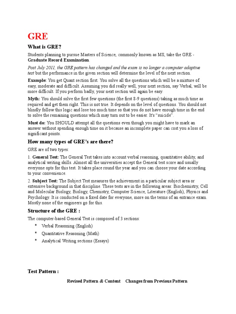 Gre Toefl | PDF | Graduate Record Examinations | Test Of English As A ...