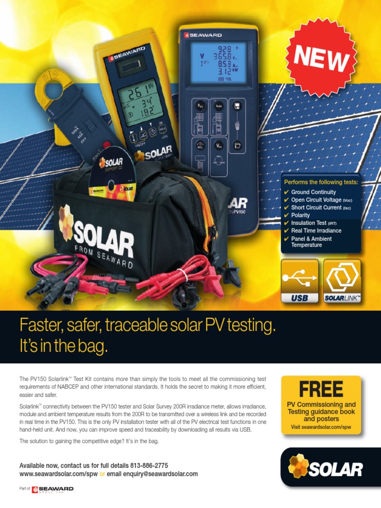 Faster, Safer, Traceable Solar PV Testing. It's in The Bag | PDF ...