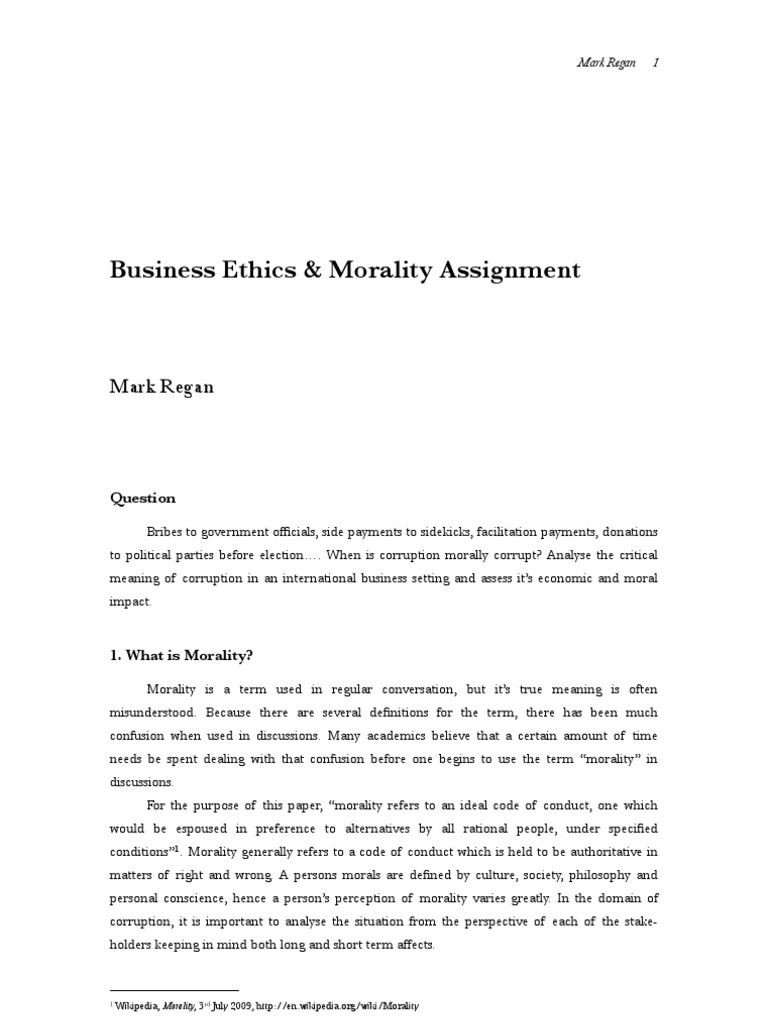 Economic & Moral Impact of Corruption | PDF | Corruption | Economic ...