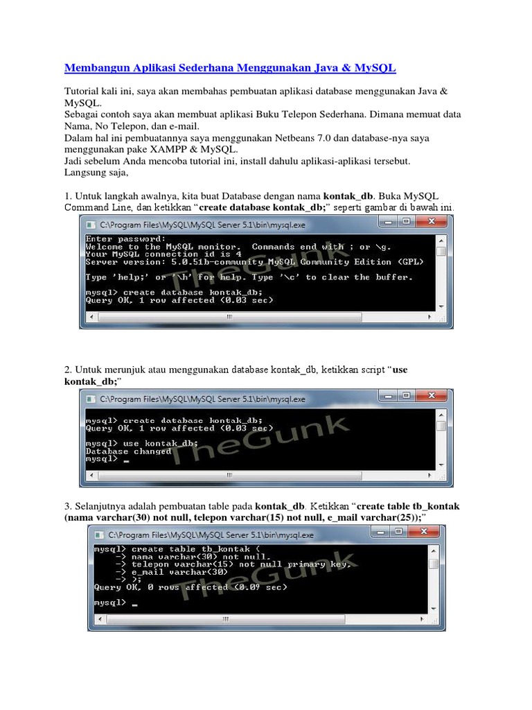 Membangun Aplikasi Sederhana Menggunakan Java | PDF | Metode & Bahan ...