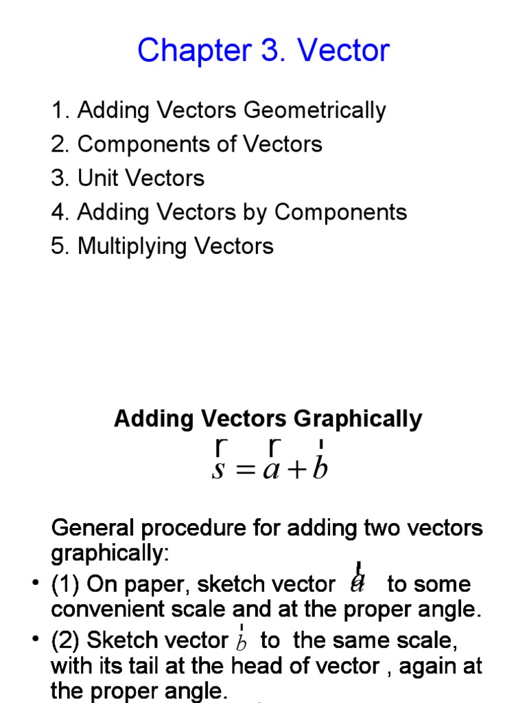 Vectors Pdf Euclidean Vector Cartesian Coordinate System