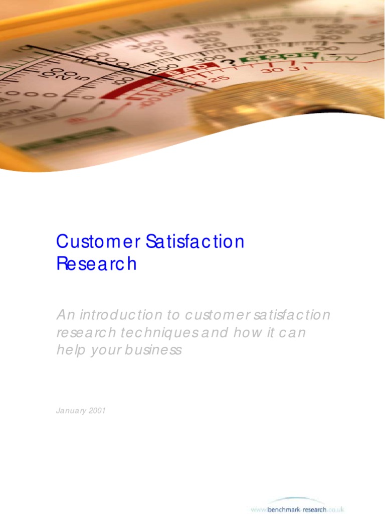 Customer Satisfaction Research | PDF | Customer Satisfaction | Loyalty ...