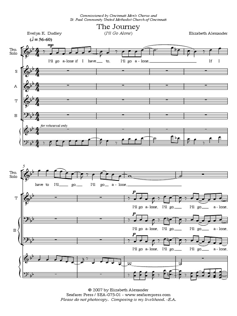 The Journey Satb Sheet Music | Choral Music | Methodism