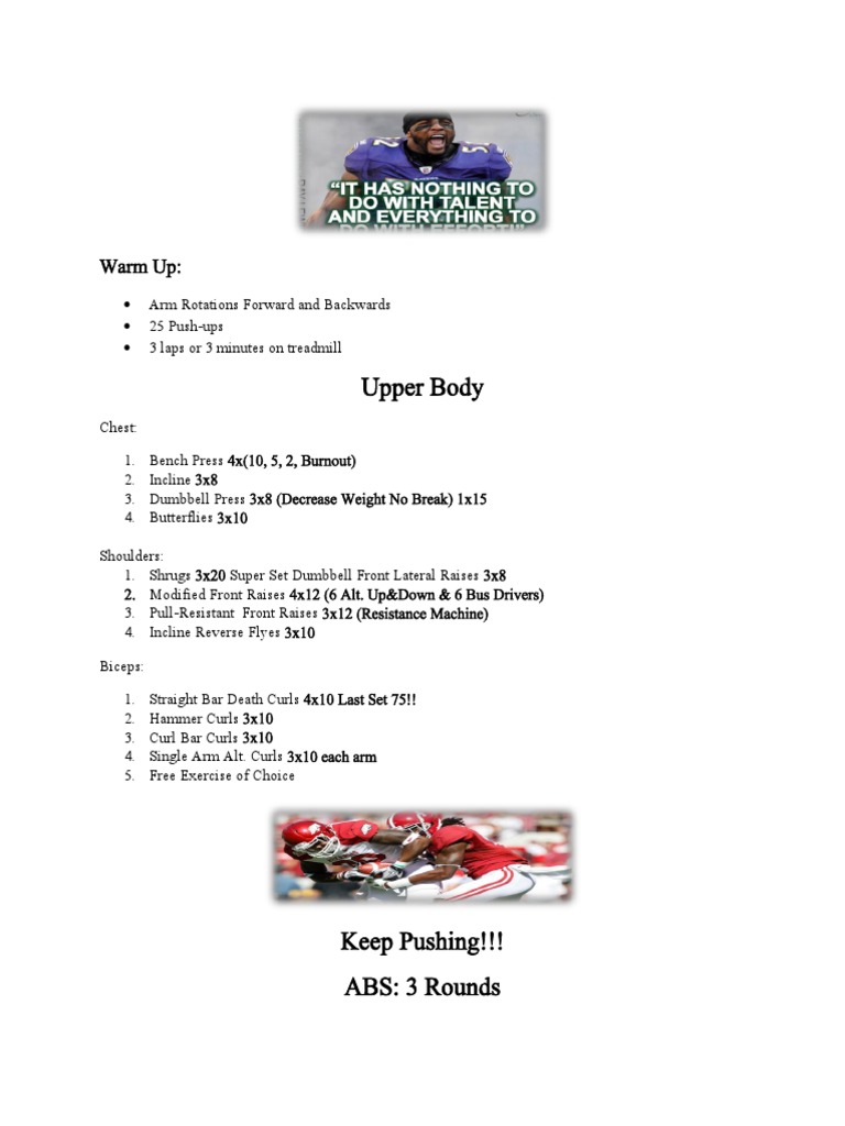 Upper Body Workout | PDF