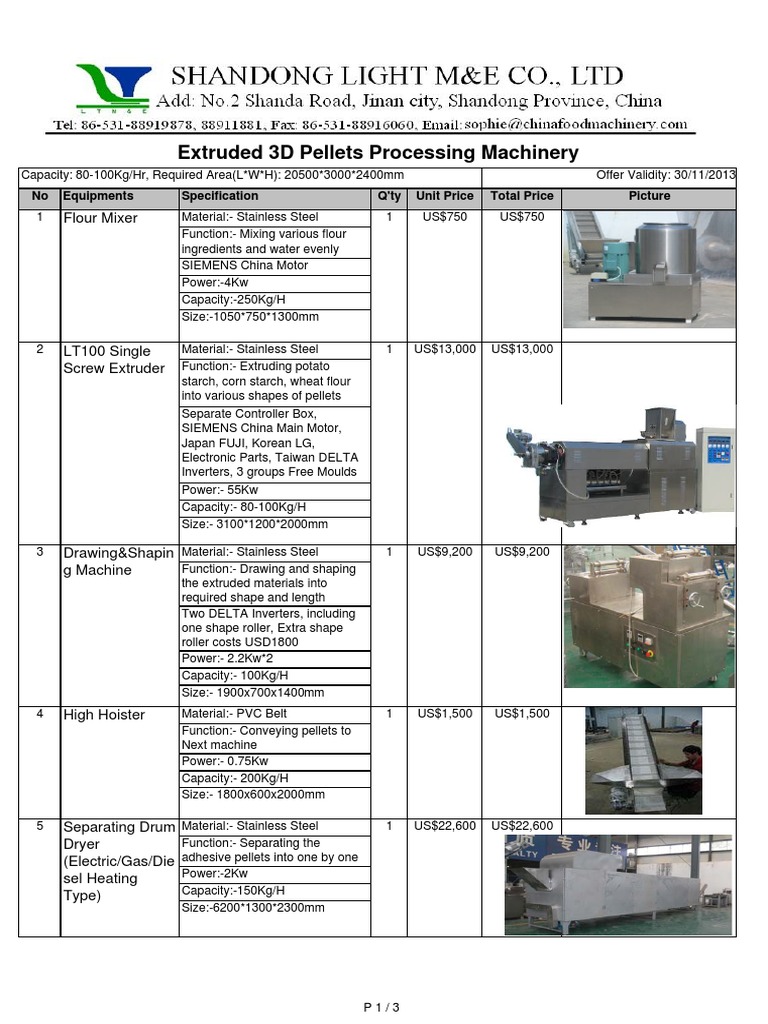 Extruded 3D Pellet Machinery Model LT100 | PDF | Extrusion | Thermocouple