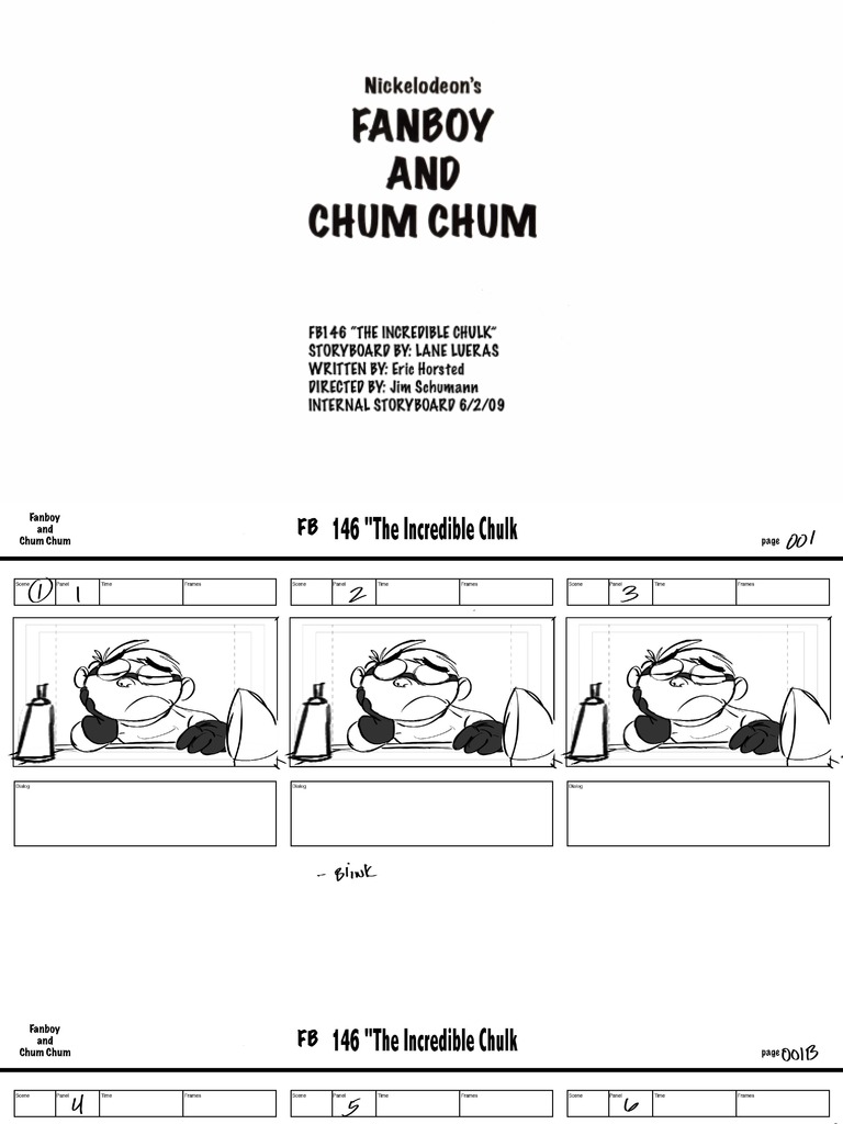 "The Incredible Chulk" Storyboard | PDF