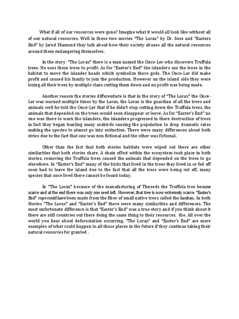 The Lorax | PDF | Trees | Natural Environment