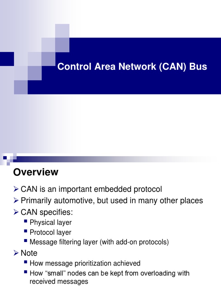Can Bus | PDF | Communications Protocols | Computer Networking