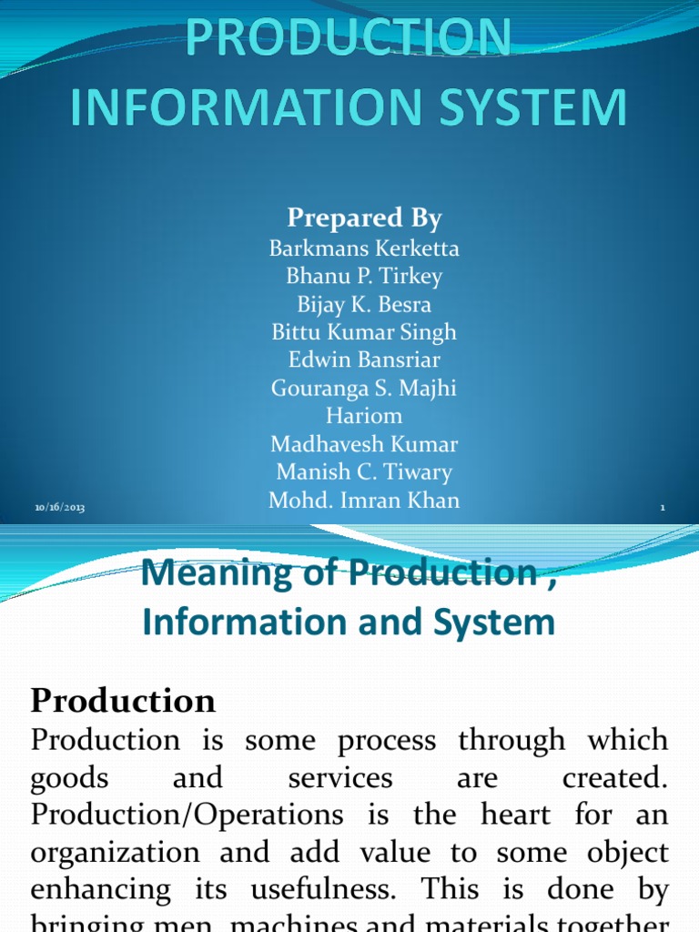 MIS | PDF | Scheduling (Production Processes) | Information