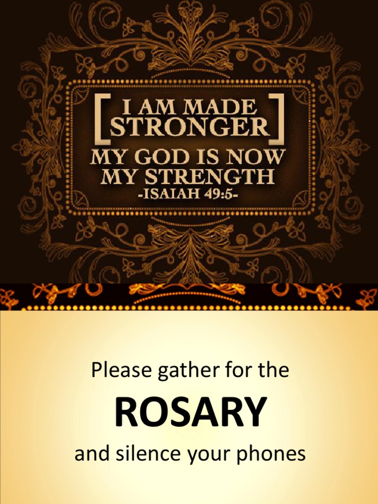 Rosary Slides | PDF | Lord's Prayer | Mary, Mother Of Jesus