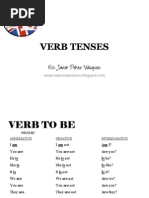 Tablas de Conjugación Del Verbo Inglés Play - Jugar | PDF | Linguistic ...
