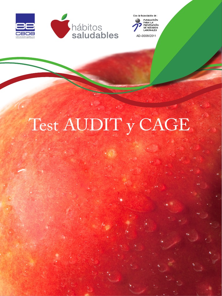 Audit y Cage | PDF | Alcoholismo | Psicología anormal