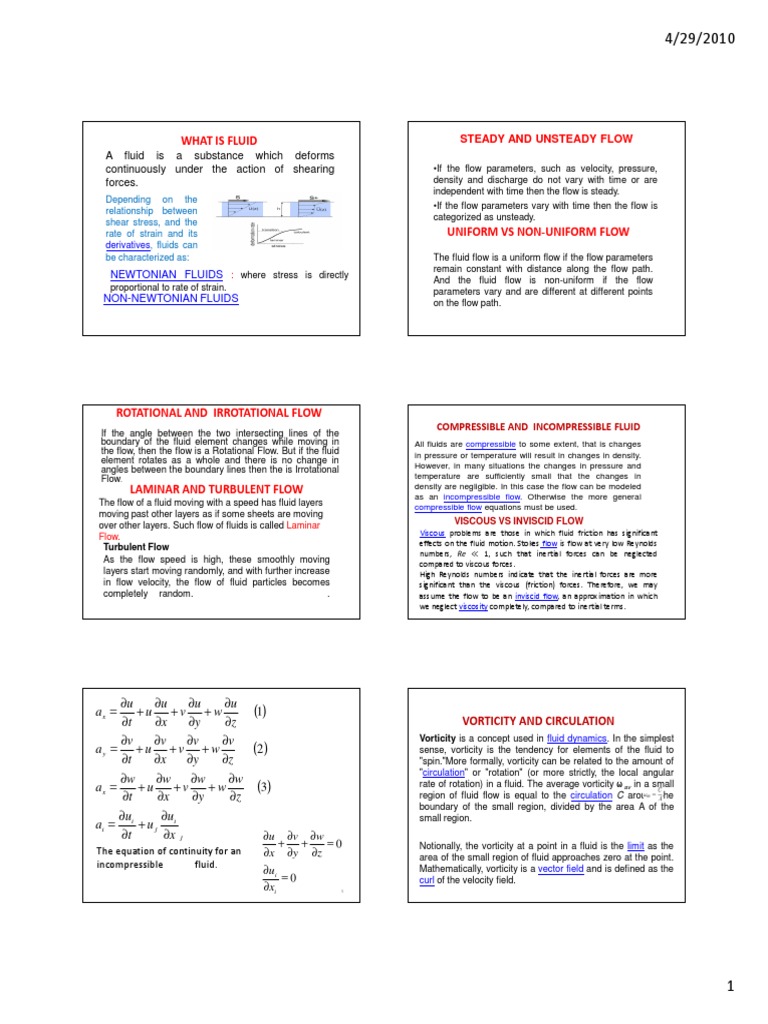 Basics of Fluid Flow | PDF | Fluid Dynamics | Viscosity