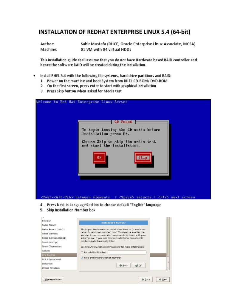 RHEL 5 Installation For Beginners | PDF | Operating System Families ...